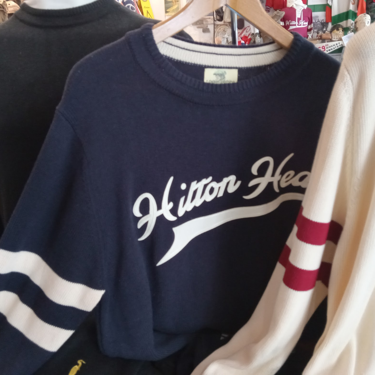Navy w/ White Hilton Head Sport Sweater – TDalton Clothing